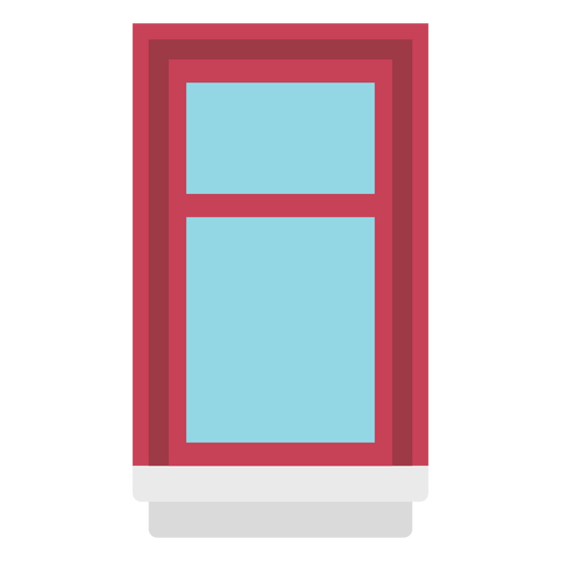Window single hung flat - Transparent PNG & SVG vector file