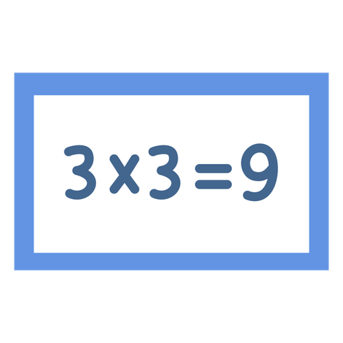 3 Times 3 Flat PNG SVG Design For T Shirts