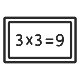 3 Times 3 Stroke PNG & SVG Design For T-Shirts