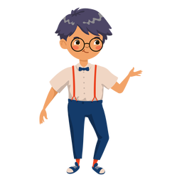 Boy In Glasses Character PNG & SVG Design For T-Shirts