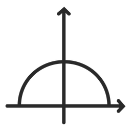 Diseño PNG Y SVG De Trazo De Función De Medio Círculo Para Camisetas