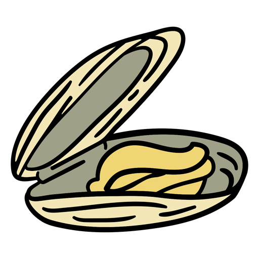 Mussel dish hand drawn - Transparent PNG & SVG vector file