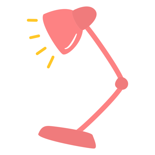 Pink lamp flat - Transparent PNG & SVG vector file