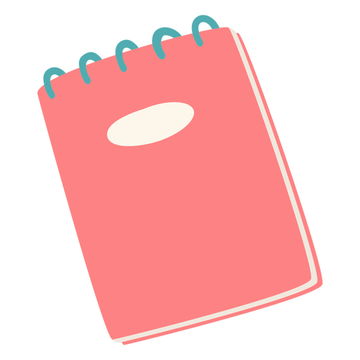 Red notebook flat red - Transparent PNG & SVG vector file