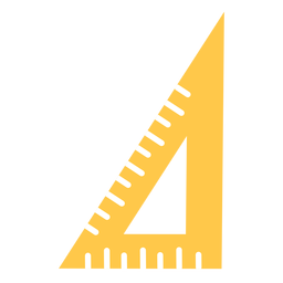 Set Square Ruler Flat PNG & SVG Design For T-Shirts