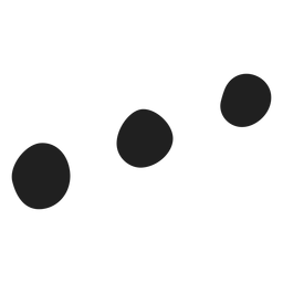 Drei Punkte Kritzeln PNG- Und SVG-Design Für T-Shirts