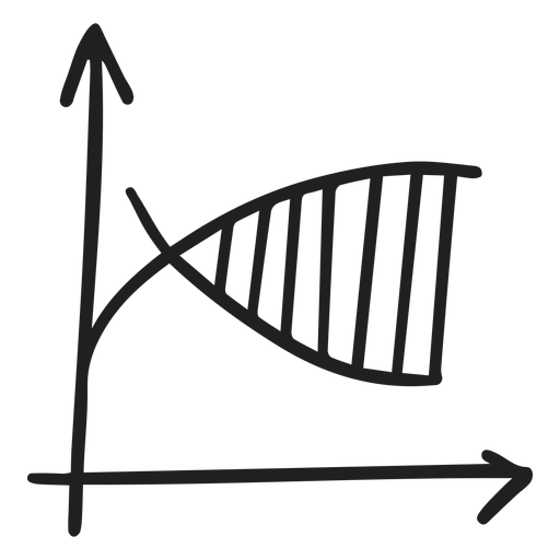 Logarithmic function graph doodle - Transparent PNG & SVG vector file