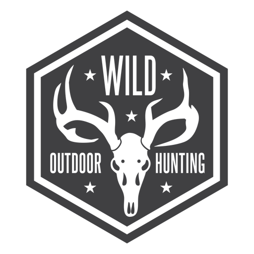 Wild outdoor hunting badge - Transparent PNG & SVG vector file