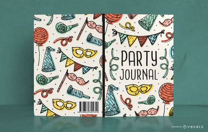 Party Doodle Book Cover Design Vector Download