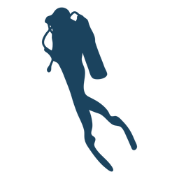 Diving Side View Silhouette PNG & SVG Design For T-Shirts