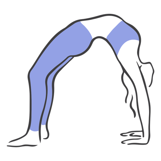 Pilates back stretch pose - Transparent PNG & SVG vector file