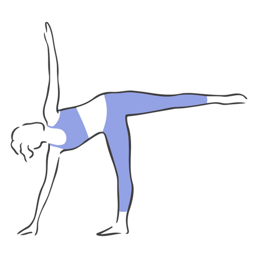 Pilates balance pose - Transparent PNG & SVG vector file