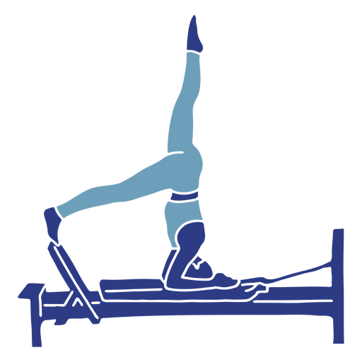 Pilates reformer head stand silhouette - Transparent PNG & SVG vector file