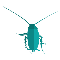 Blue Cockroach Flat PNG & SVG Design For T-Shirts