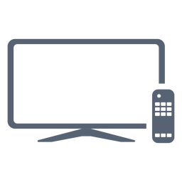 Flat Television Remote Control Icon PNG & SVG Design For T-Shirts