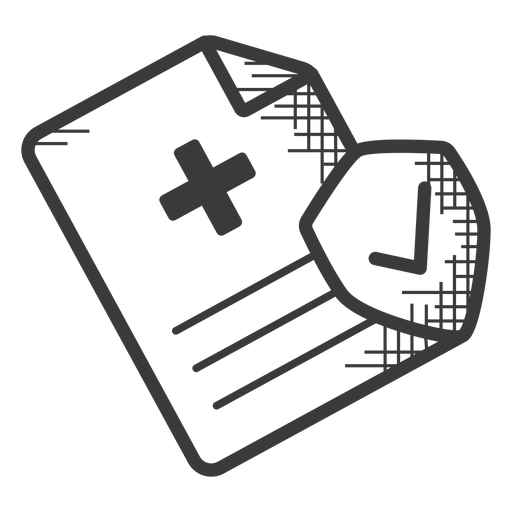 Prescription black and white icon - Transparent PNG & SVG vector file