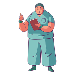 Doctor Illustration Simple PNG & SVG Design For T-Shirts