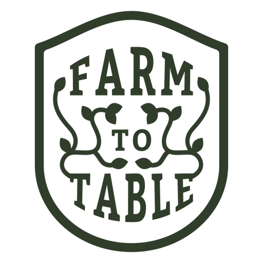 Farm to table badge - Transparent PNG & SVG vector file