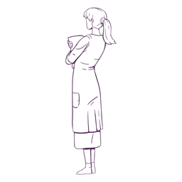 Simple Doctor Hand Drawn PNG & SVG Design For T-Shirts