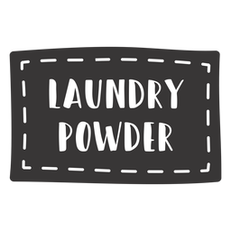 Hand Drawn Laundry Powder Lettering PNG & SVG Design For T-Shirts