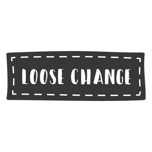 Hand drawn loose change lettering - Transparent PNG & SVG vector file