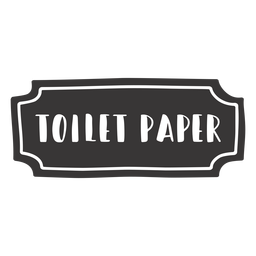 Hand Drawn Toilet Paper Label PNG & SVG Design For T-Shirts