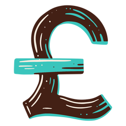 Pound Symbol Hand Drawing Element PNG & SVG Design For T-Shirts