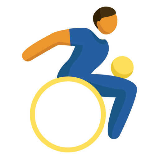 Wheelchair rugby paralympics pictogram - Transparent PNG & SVG vector file