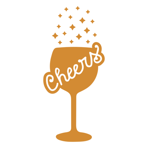 Cheers wine label - Transparent PNG & SVG vector file