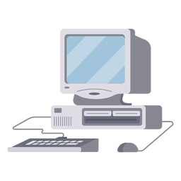 Computer Setup Illustration PNG & SVG Design For T-Shirts