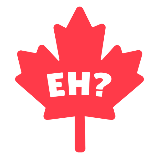 Eh en hoja de arce plana - Descargar PNG/SVG transparente