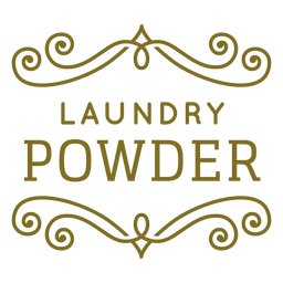 Laundry Powder Swirls Label PNG & SVG Design For T-Shirts