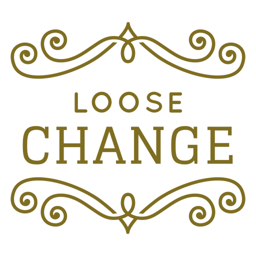Loose change swirls label - Transparent PNG & SVG vector file