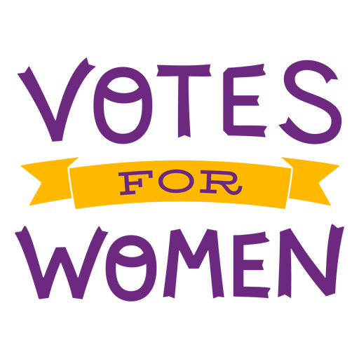 Votes for women lettering - Transparent PNG & SVG vector file