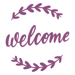 Welcome Cursive Lettering PNG & SVG Design For T-Shirts