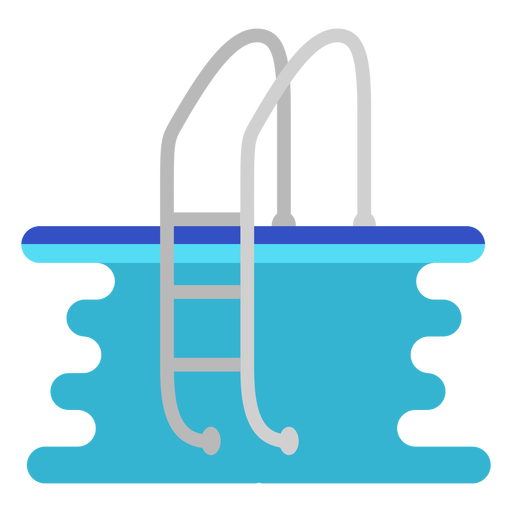 Swimming pool ladder flat - Transparent PNG & SVG vector file