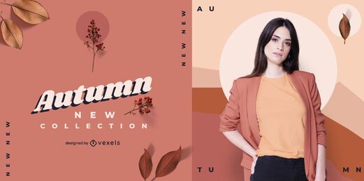 Autumn New Collection Banner Vector Download