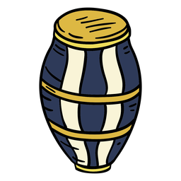 Uruguay Drum Candombe Hand Drawn PNG & SVG Design For T-Shirts