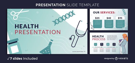 Medical Health Presentation Template Vector Download