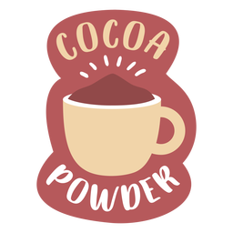 Pantry Label Cocoa Powder PNG & SVG Design For T-Shirts