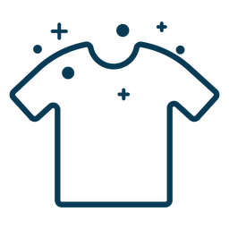 Washed Clothes Laundry Stroke PNG & SVG Design For T-Shirts