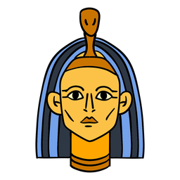 Hand Drawn Egypt Pharaoh Symbol PNG & SVG Design For T-Shirts