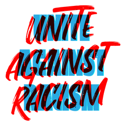 Unite Against Racism Lettering Transparent PNG & SVG Vector