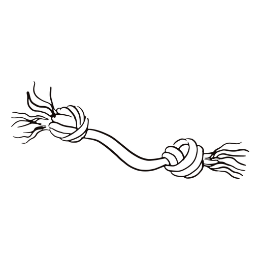 Rope chew pet toy doodle - Transparent PNG & SVG vector file