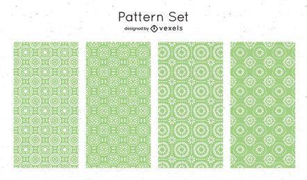 Green Geometric Pattern Design Vector Download