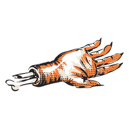 Broken Hand Bone Illustration PNG & SVG Design For T-Shirts