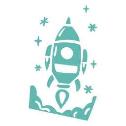 Rocket Design Doodle Style PNG & SVG Design For T-Shirts
