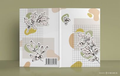 Botanical Book Cover Design Vector Download
