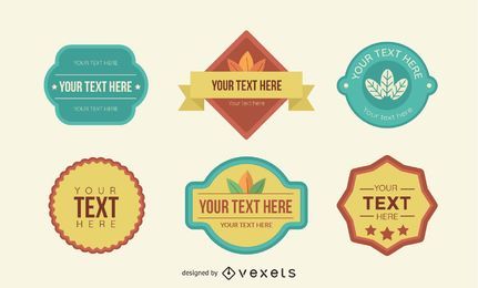 Labels For Various Products Vector Download