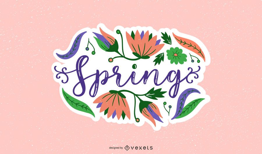 Letras De Primavera - Descargar Vector